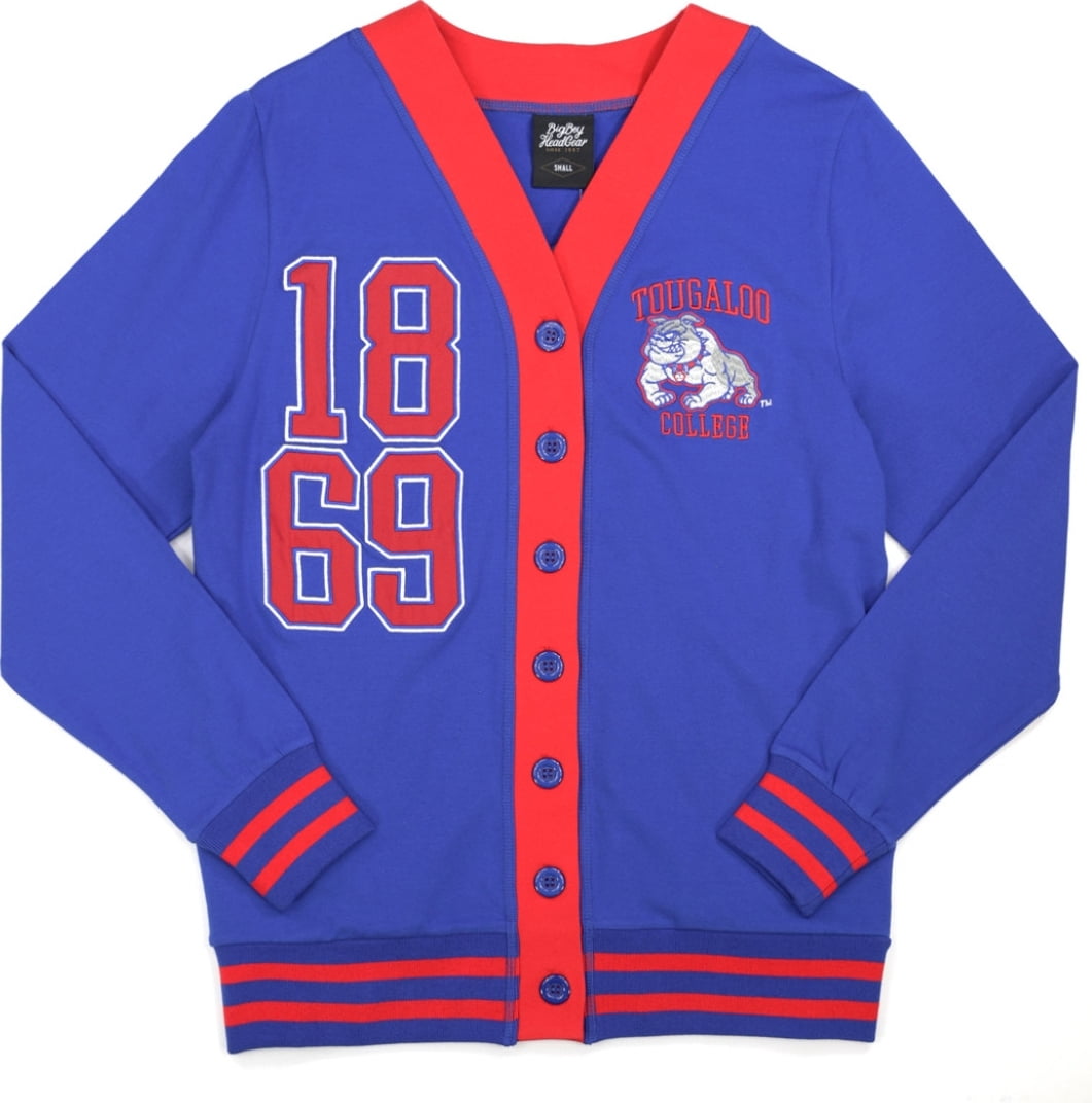 Big Boy Tougaloo Bulldogs S10 Womens Cardigan [Royal Blue - L ...