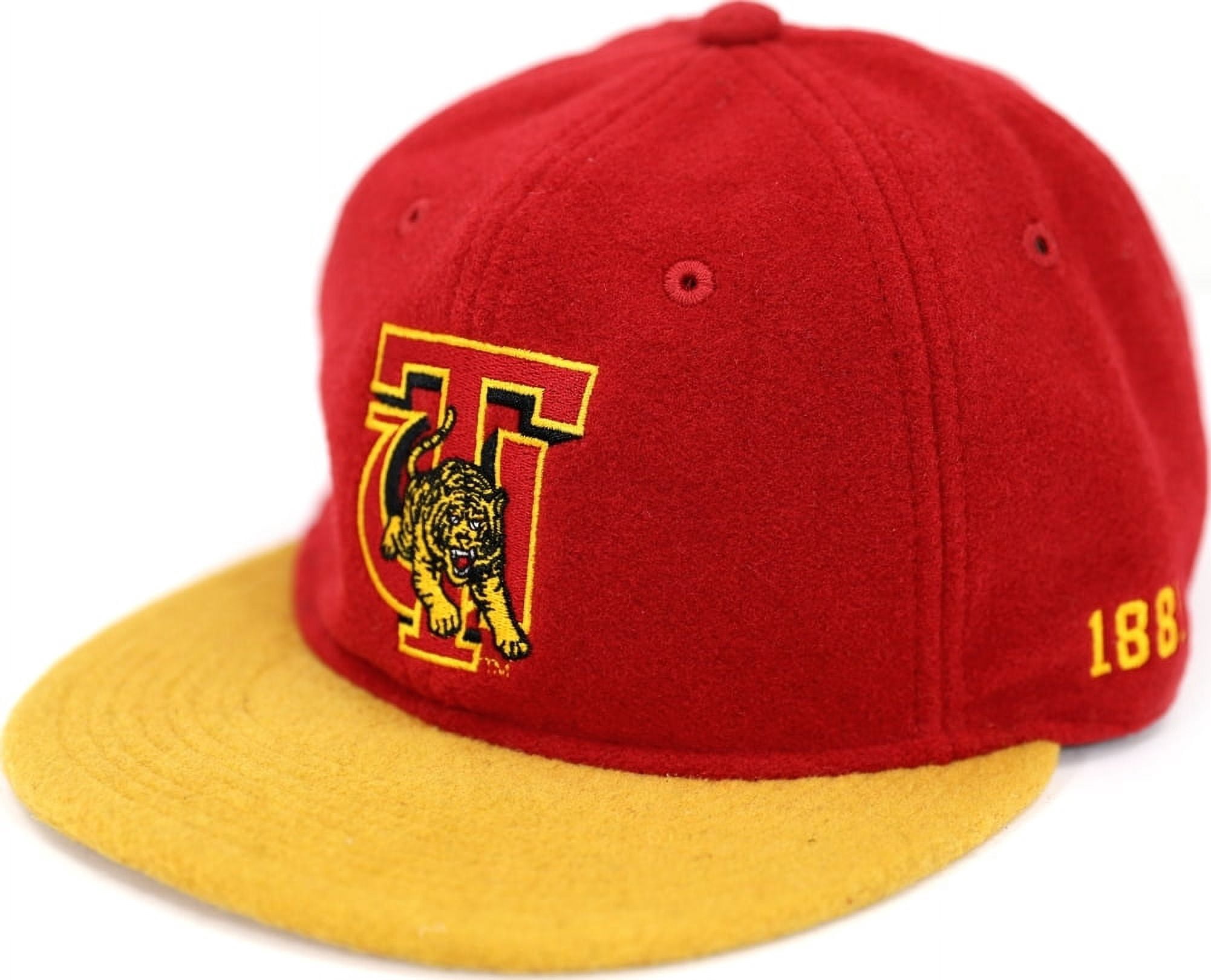 Big Boy Tuskegee Golden Tigers Wool Mens Cap [Crimson Red - Adjustable ...