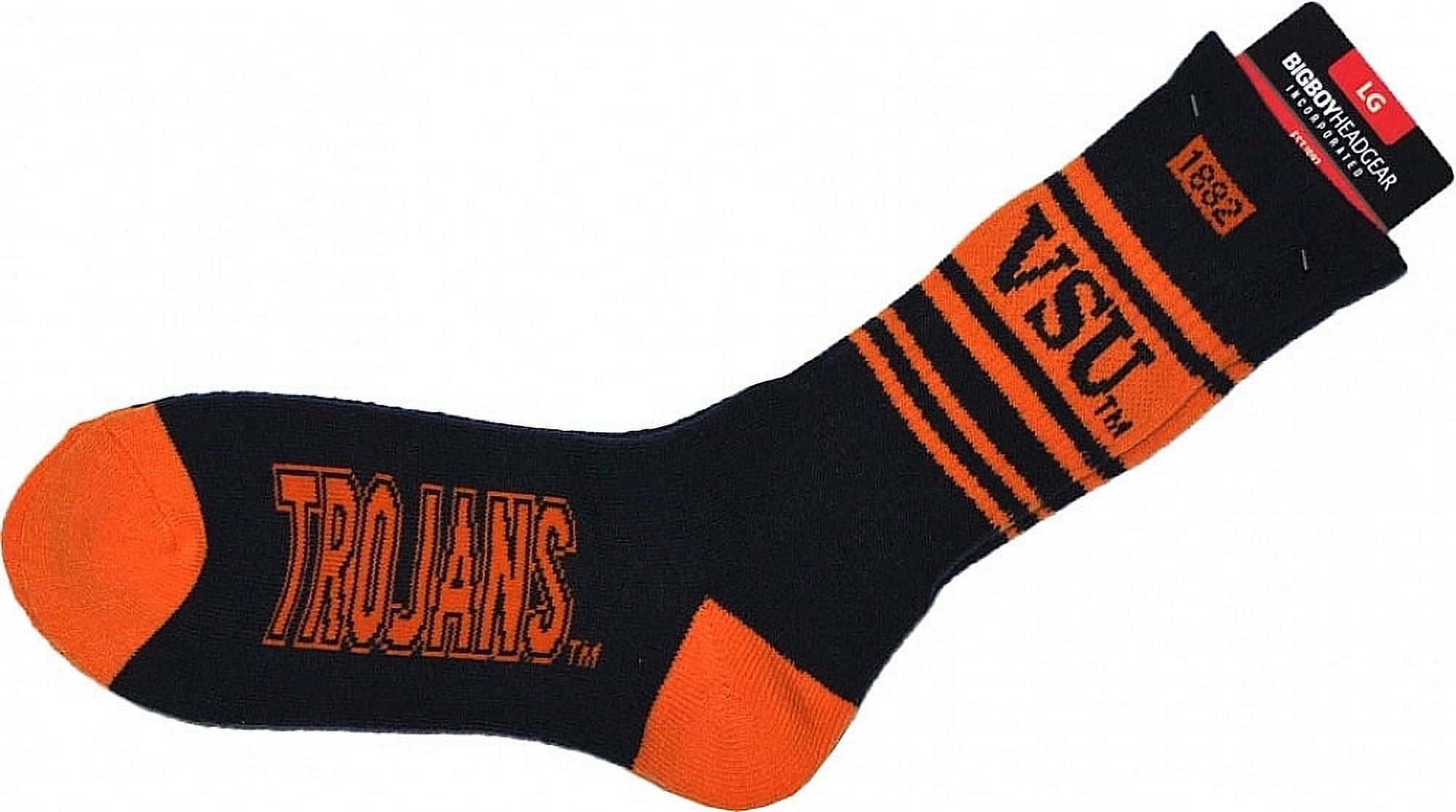 Big Boy Virginia State Trojans S1 Athletic Mens Socks [Navy Blue ...