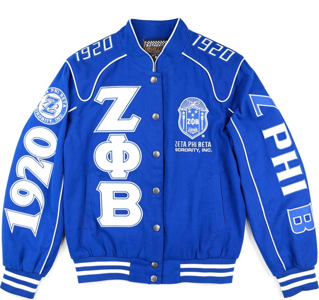 Big Boy Zeta Phi Beta Divine 9 S12 Racing Twill Jacket [Royal Blue ...