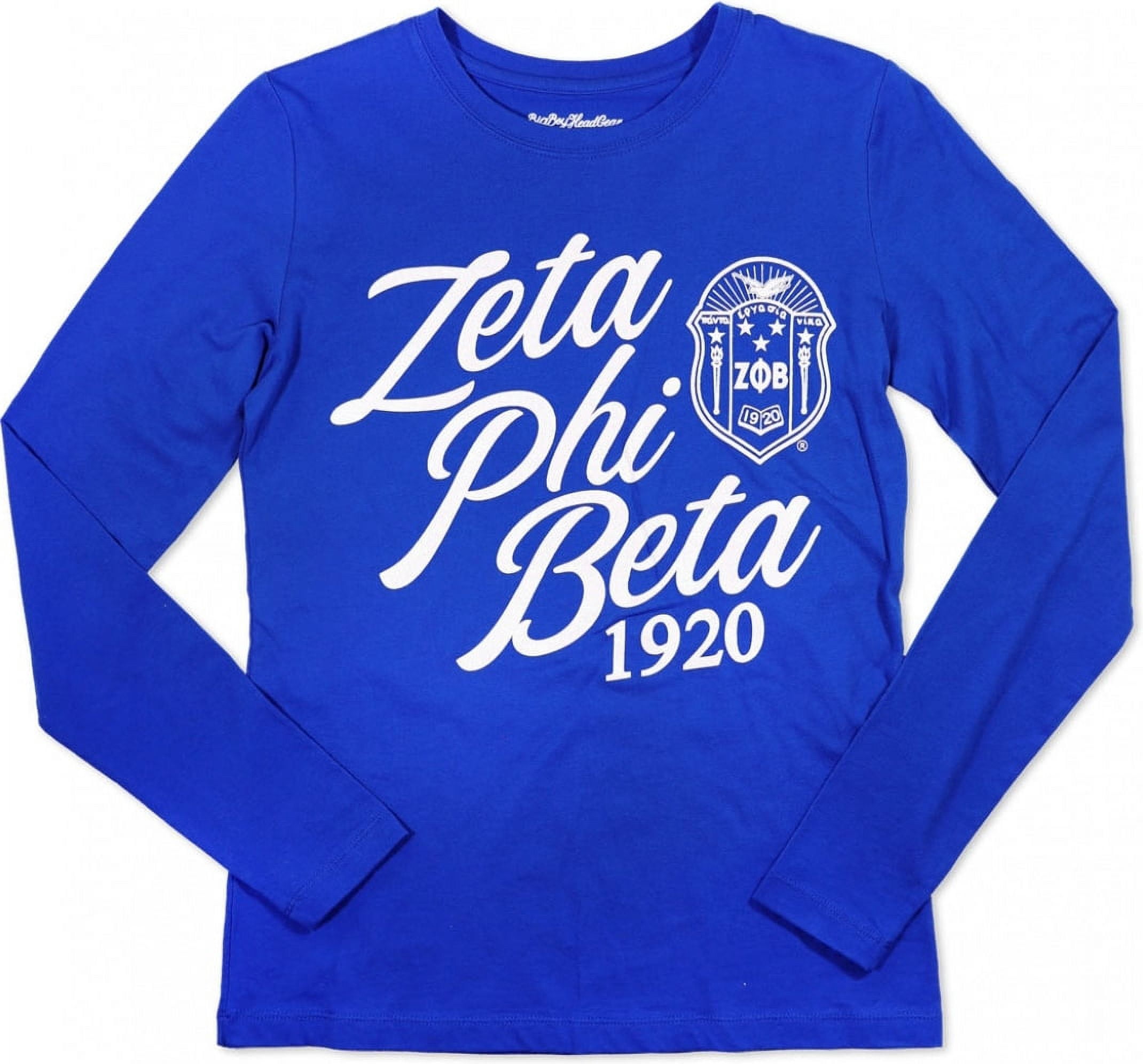 Big Boy Zeta Phi Beta Divine 9 S3 Long Sleeve Ladies Tee [Long Sleeve ...