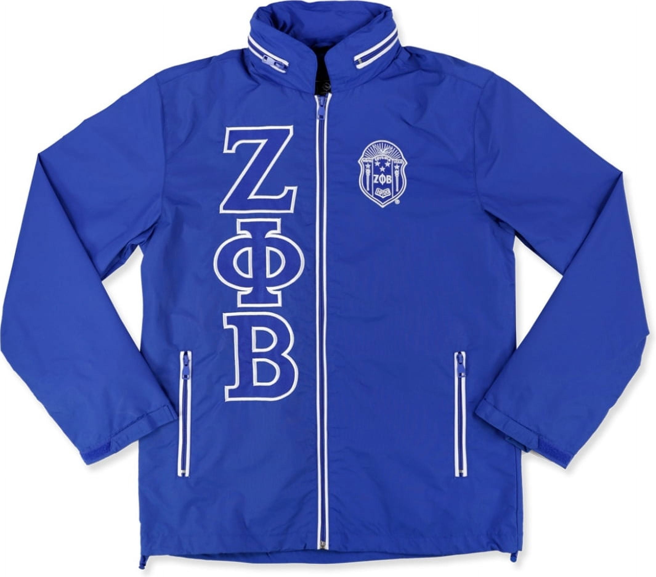 Big Boy Zeta Phi Beta Divine 9 S8 Ladies Windbreaker Jacket [Royal Blue ...