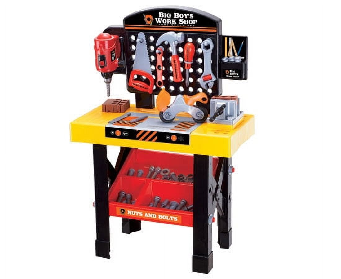 Big Boy's Work Shop 54 Piece Tool Bench Set - Walmart.com