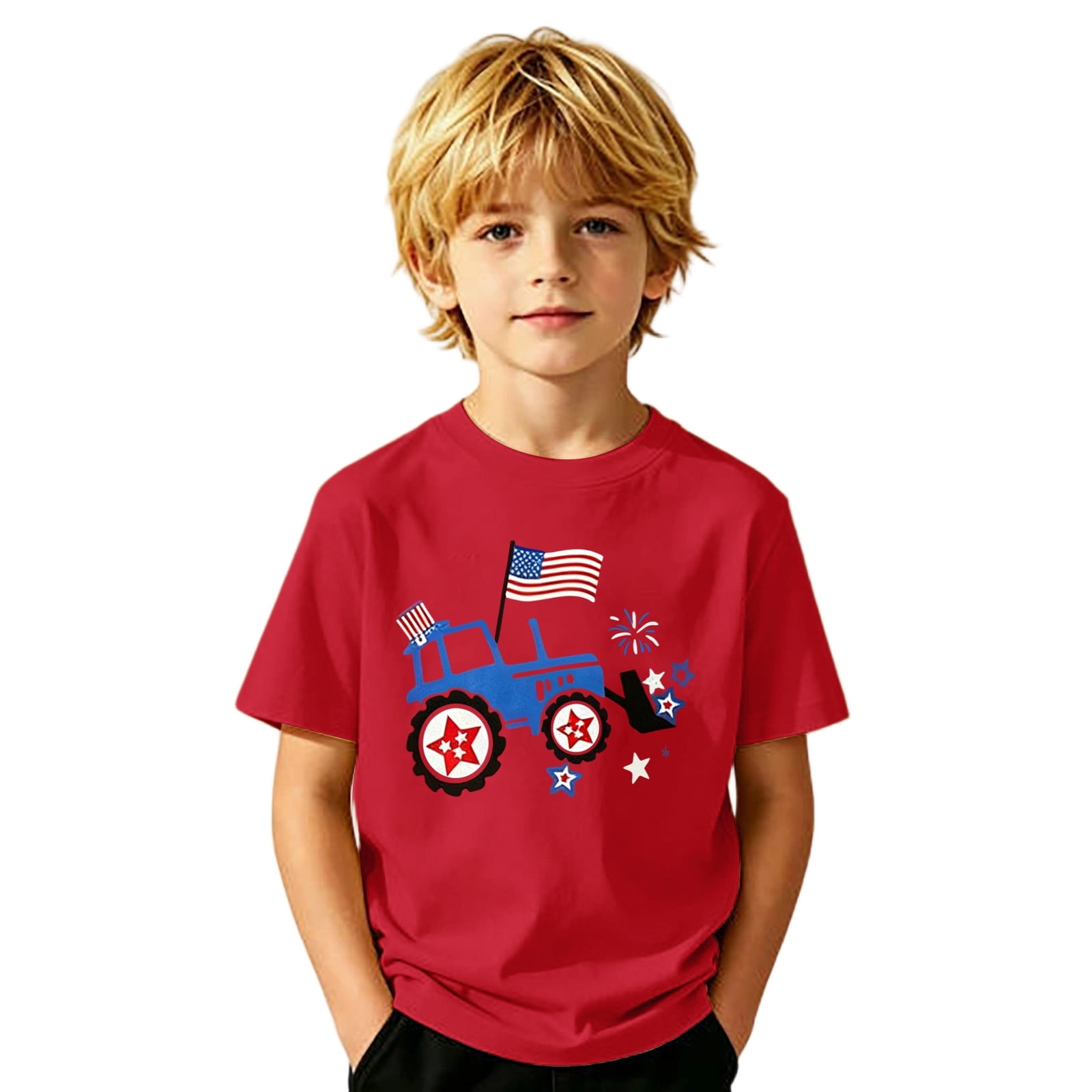 Big Boys 4Th of July Tshirts Independence Day Patriotic for Kids Print ...