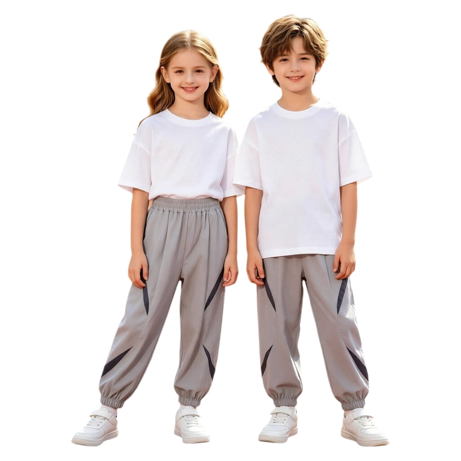 Big Boys Athletic Pants Color Block Summer Thin Sport Trousers For Kids ...