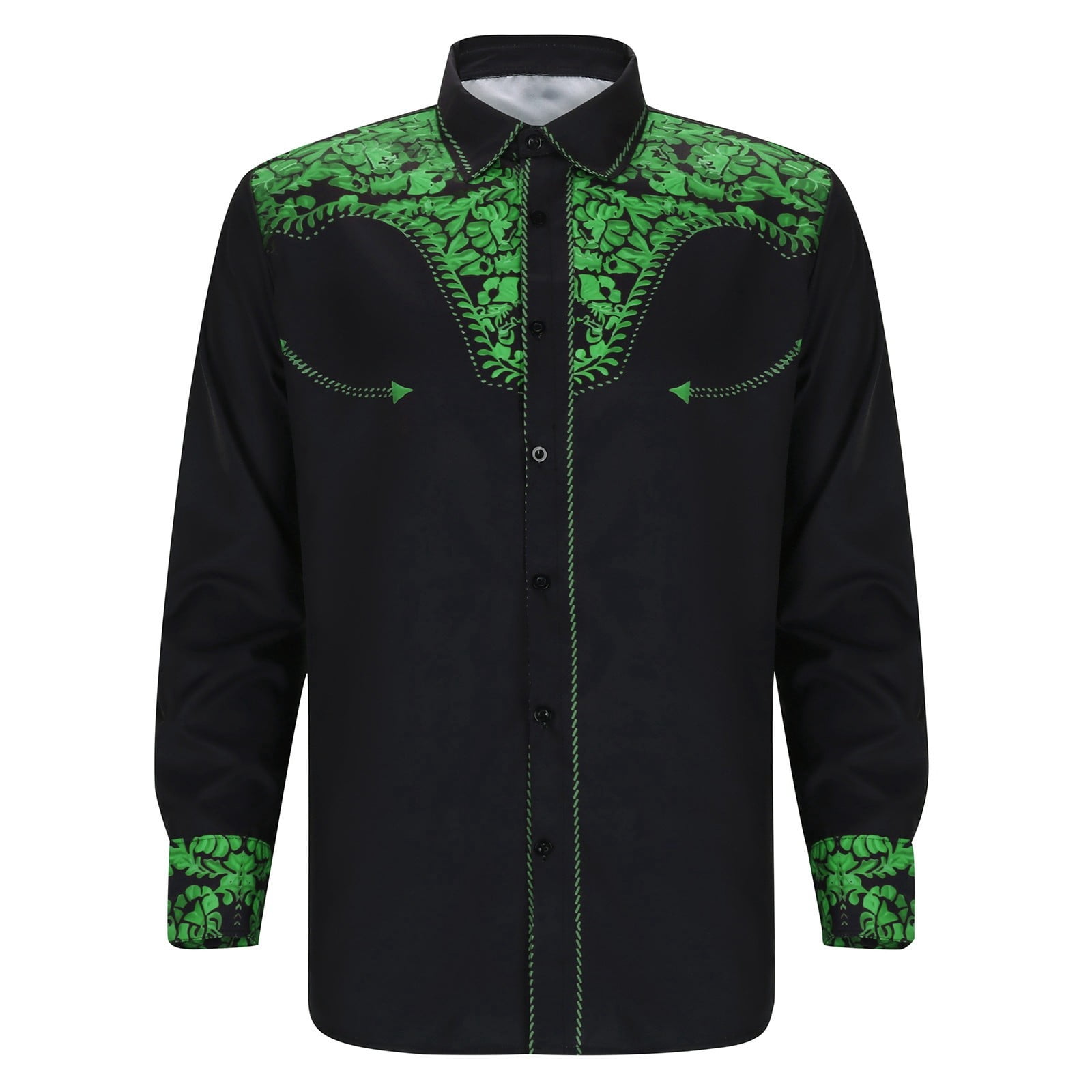 Big Boys Athletic T-Shirts Western CowPrinLong Sleeve Button Down For ...