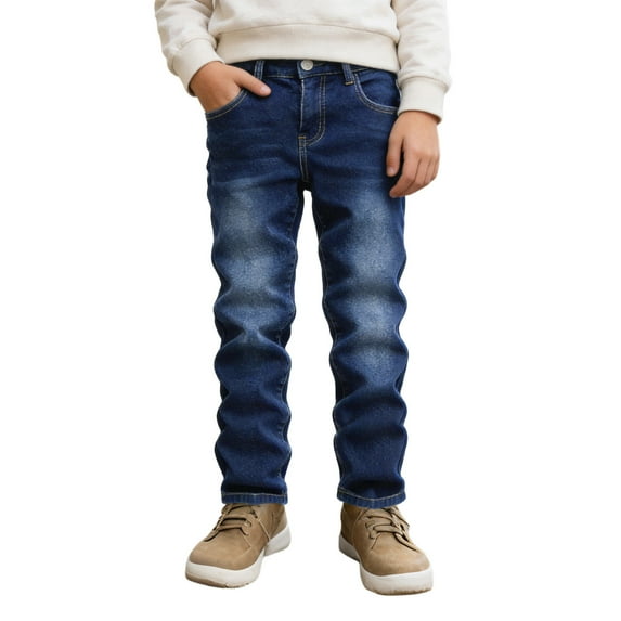 Big Boys Distressed Jeans High Street Fashion Long Pants Kids Stretch ...