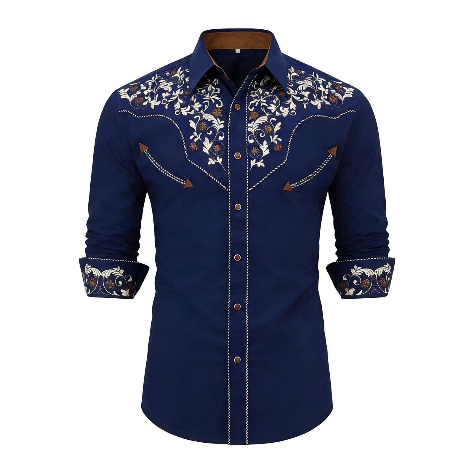 Big Boys Hawaiian Shirt Western CowPrinLong Sleeve Button Down Casual ...