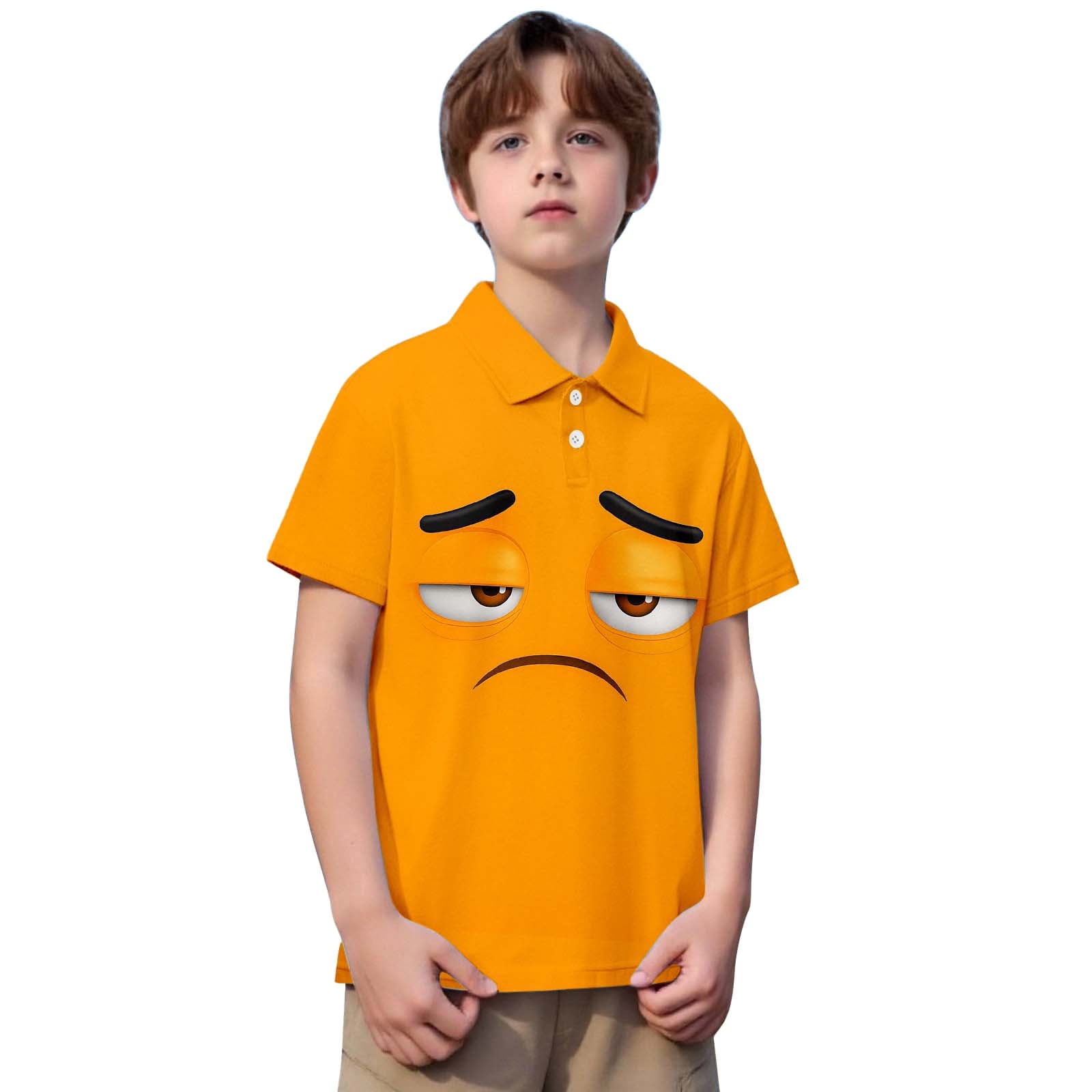 Big Boys Kids Crewneck T-Shirts Girls Short Sleeve Casual Prints ...