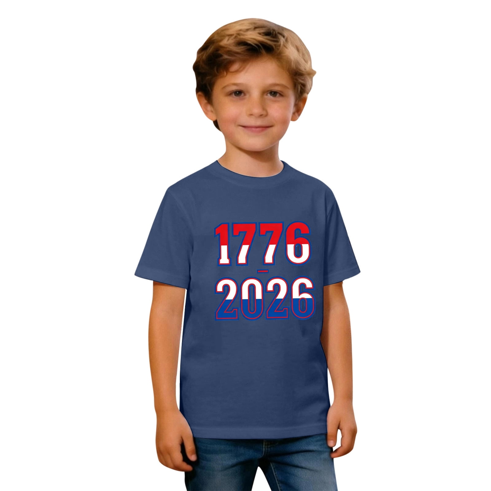 Big Boys Kids Crewneck T-Shirts Graphic Cartoon Print Short Sleeve ...