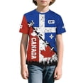 Big Boys Kids Crewneck T-Shirts Short Sleeve With Canada Print For ...