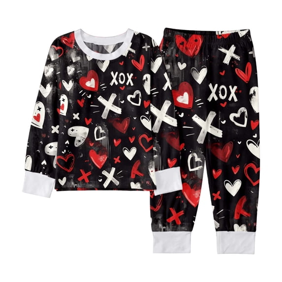 Big Boys Outfits Casual Cartoon Print Pants Autumn Jacket Inner Layer ...