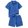 Big Boys Outfits Quarter Zip Pullover And Shorts Casual Athletic Two ...