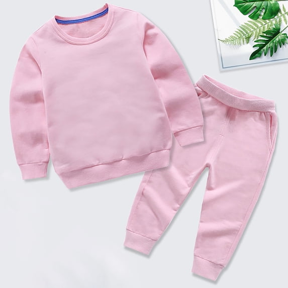 Big Boys Outfits Set Baby Boy Girl Clothes Winter Solid Color Long ...