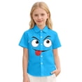 Big Boys Short Sleeve Shirts Cartoon Print Button Down Beach Relaxed ...