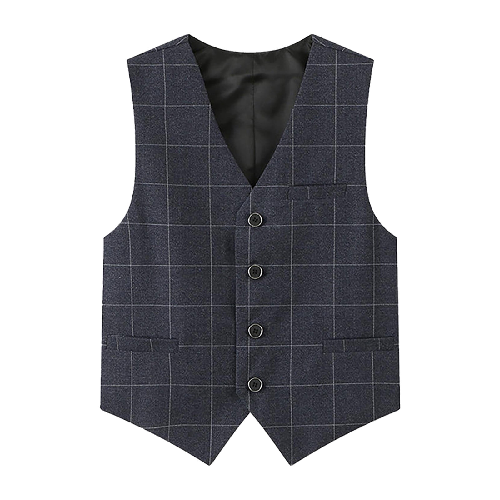 Big Boys Suit Vest College Vest Class Uniform Grey,13-14Y - Walmart.com