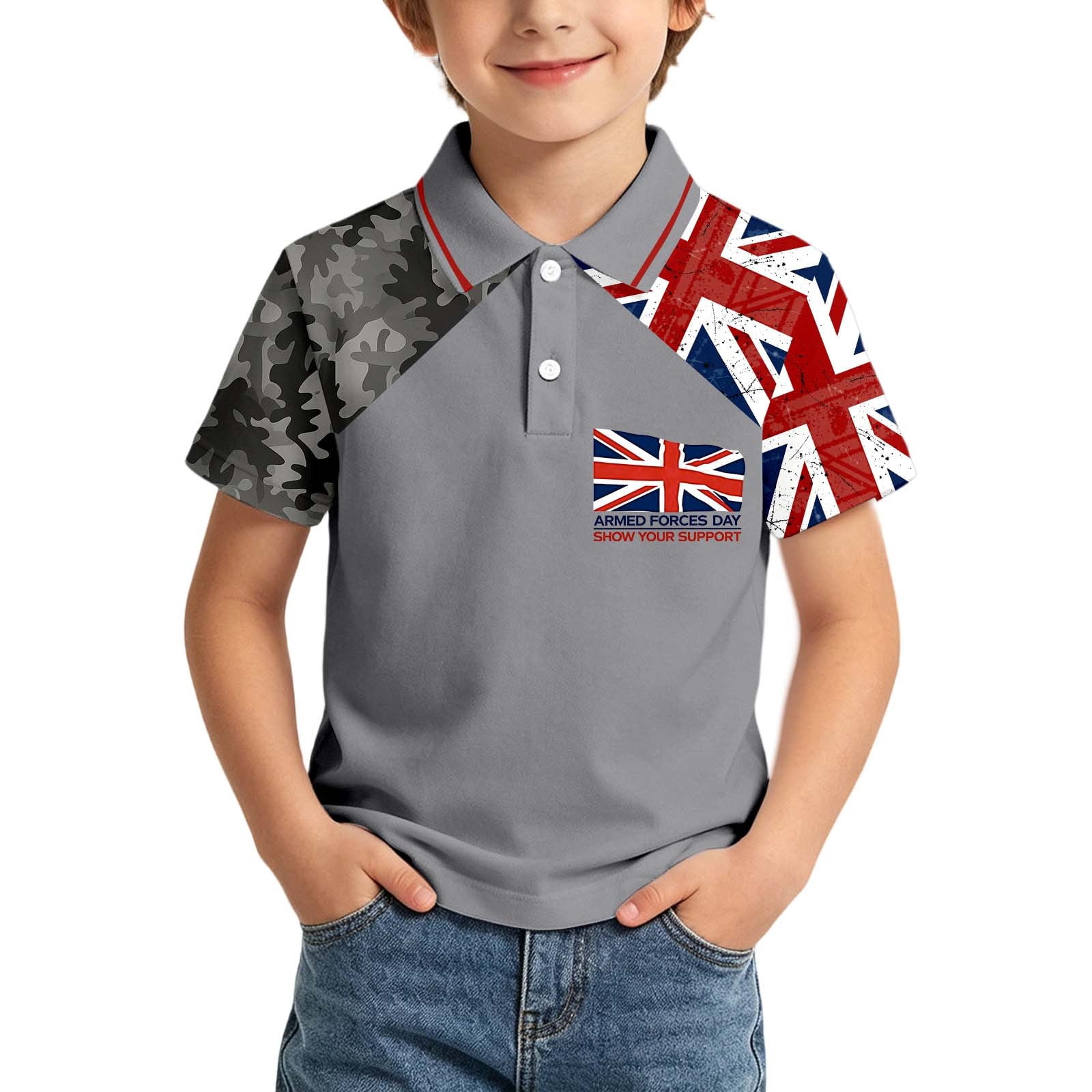 Big Boys T Shirts Children'S Gentleman Casual Short Sleeve Basic Tees ...