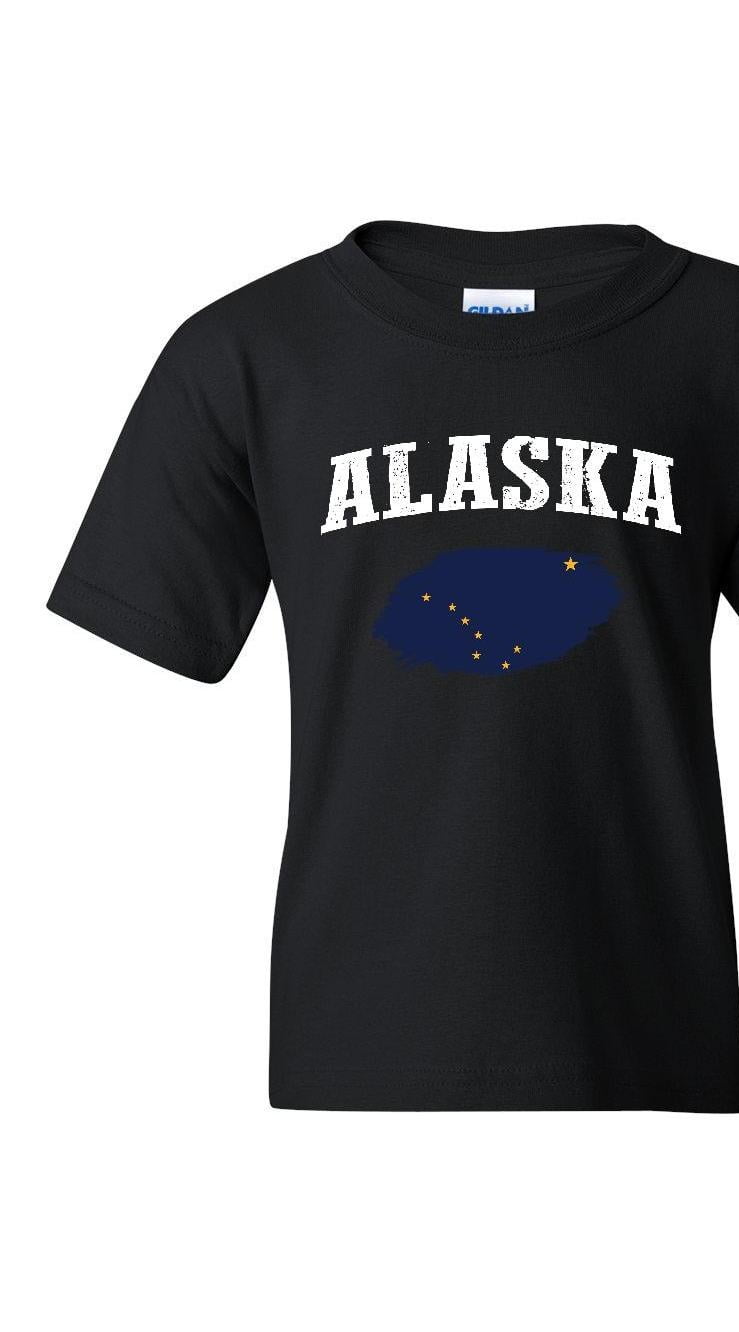 Big Boys T-Shirts and Tank Tops - Alaska Flag - Walmart.com