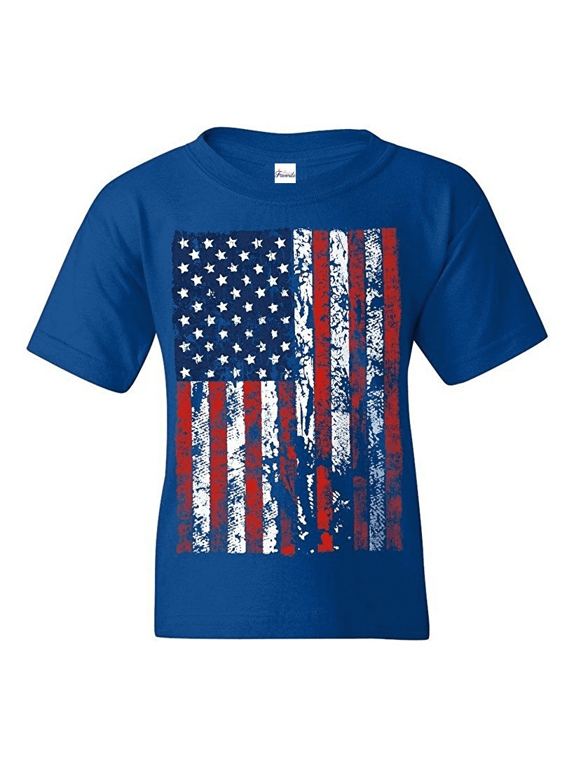 Big Boys T-Shirts and Tank Tops - American Flag 4th of July - Walmart.com