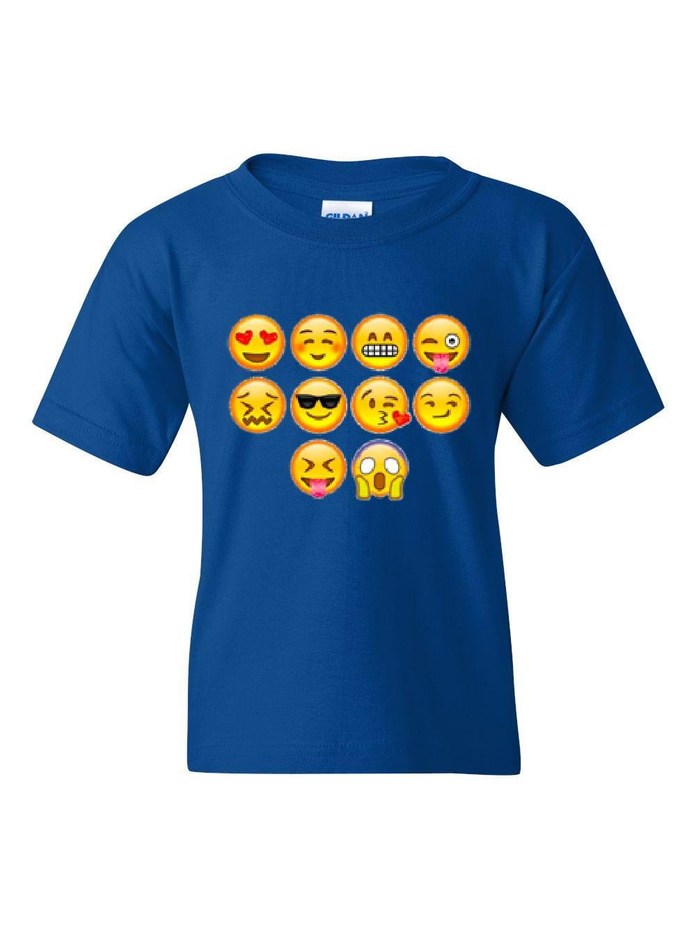 Big Boys T-Shirts and Tank Tops - Emoji Entourage - Walmart.com