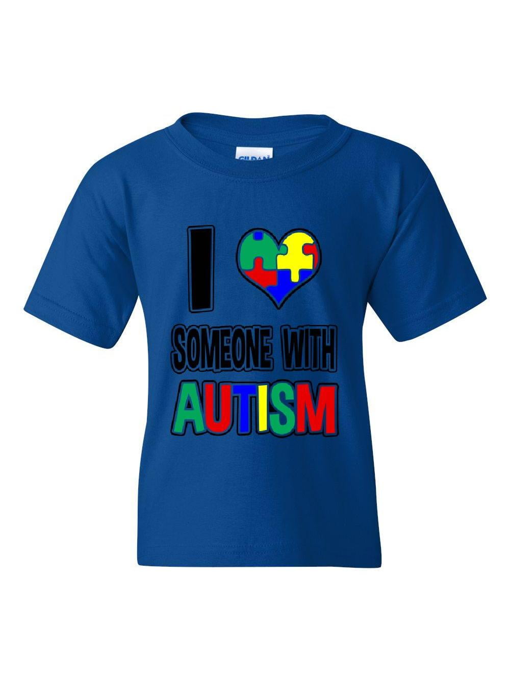 Big Boys T-Shirts and Tank Tops - I Love Someone With Autism - Walmart.com