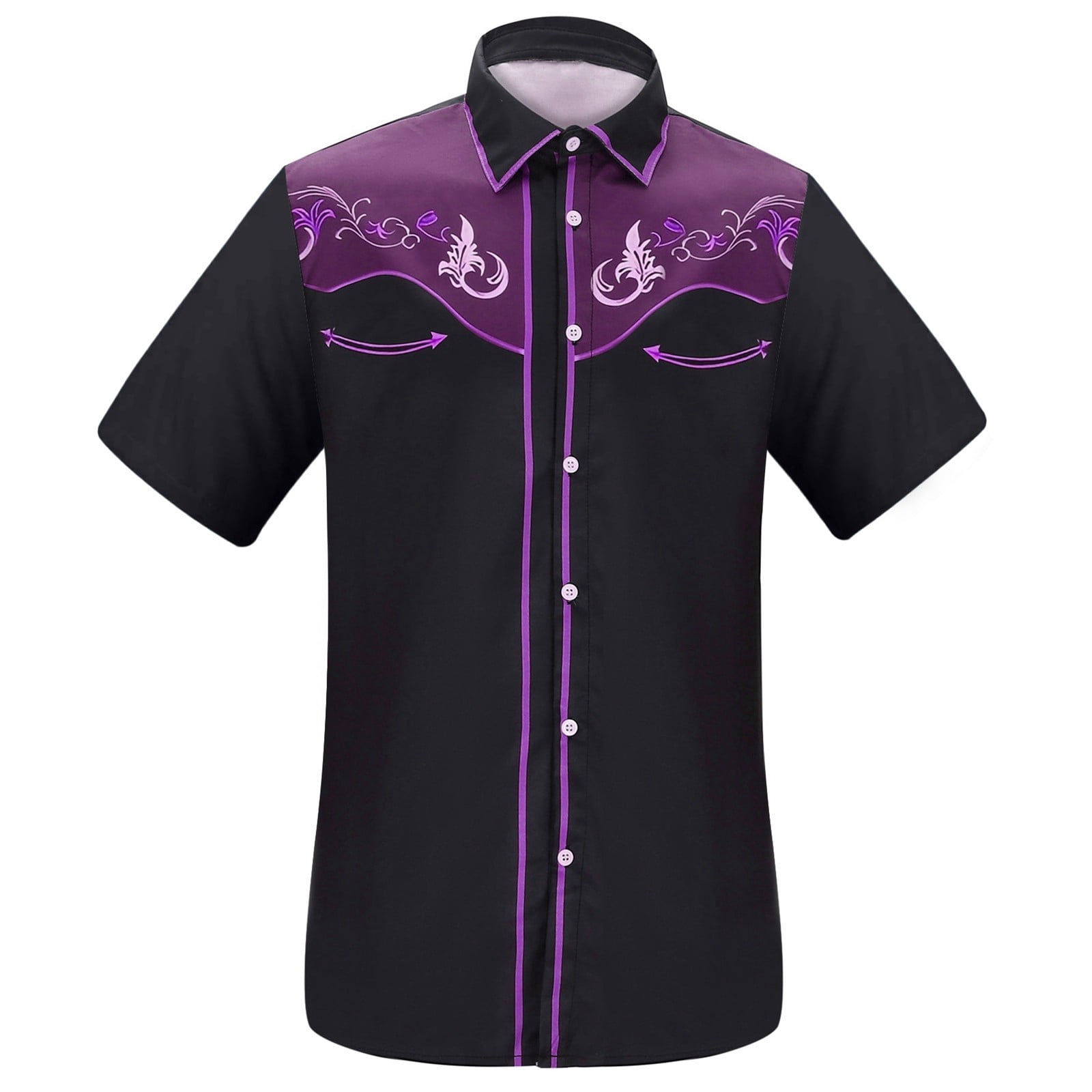 Big Boys Tops Printed Shirts Western Cowboy Theme Kids Tops Button Down ...