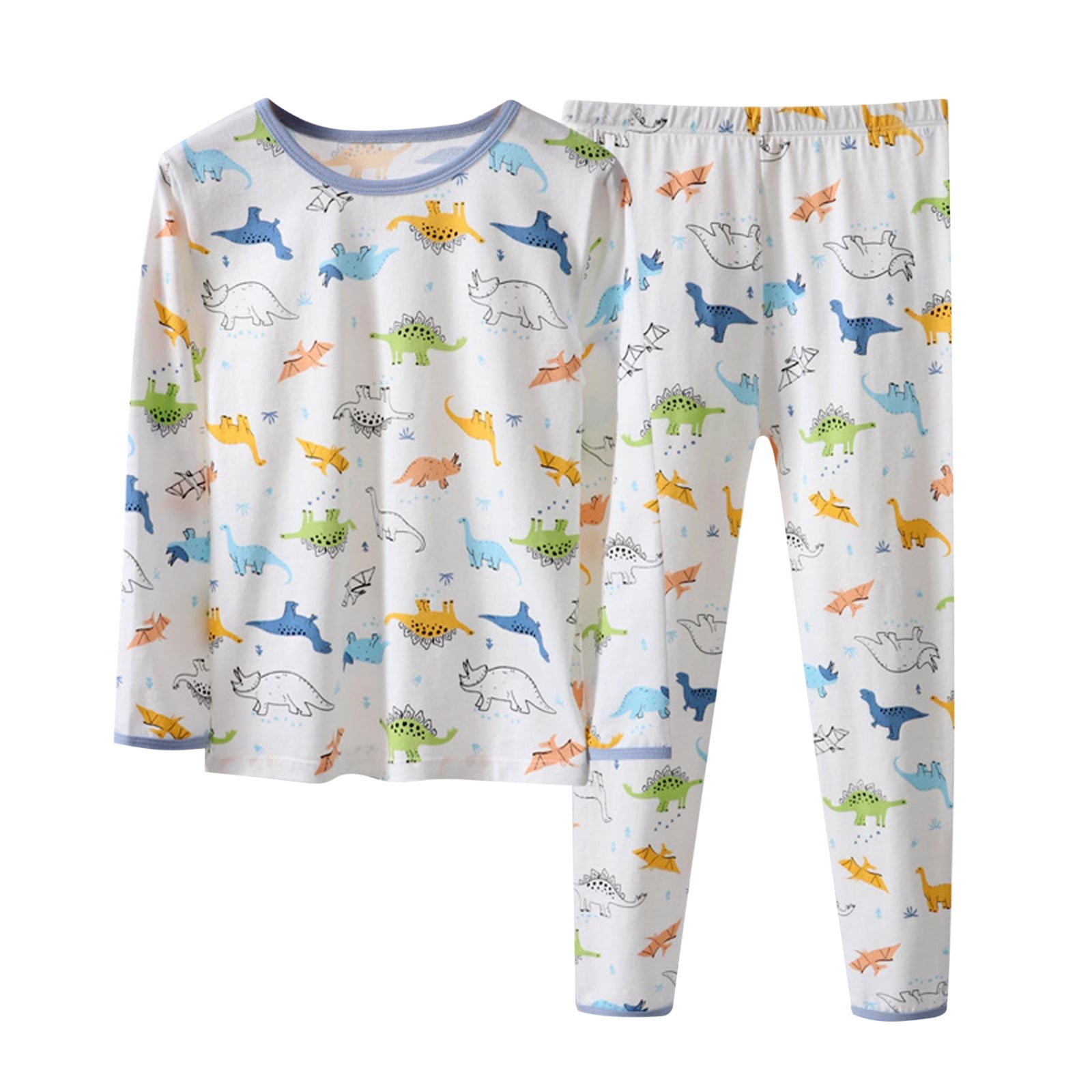 Big Boys Underwear Set Cotton Pajamas Autumn Winter Warm Children Long ...