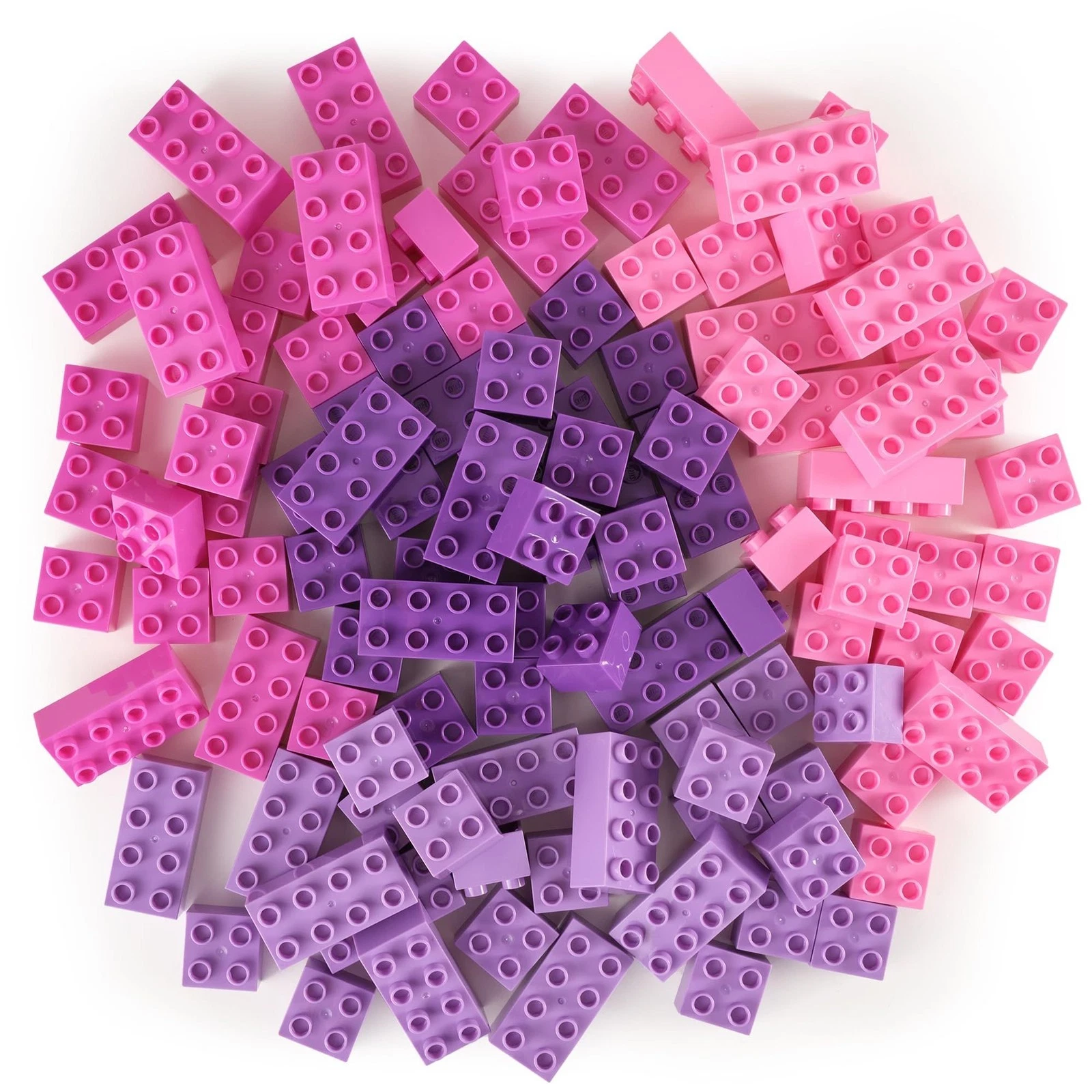 Big Bricks Set, Pink Magenta Lavendar , 108 Piece - Walmart.com