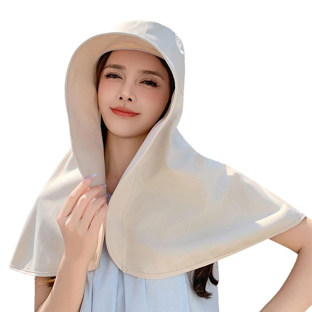Big Brimmed Shawl Sun Hat UV Protection Face Shielding Fisherman's Hat ...