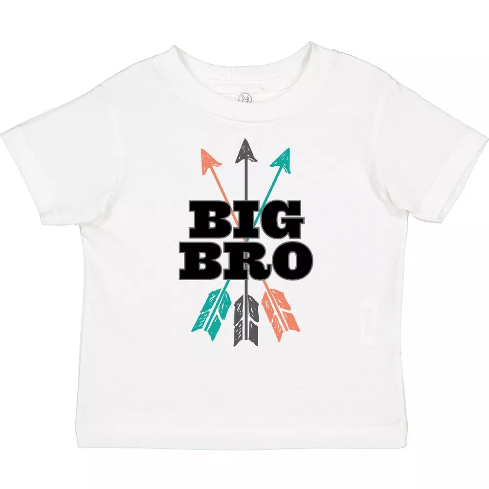 Big Bro Arrow Native Boys Brother Announcement Toddler T-Shirt Cute ...