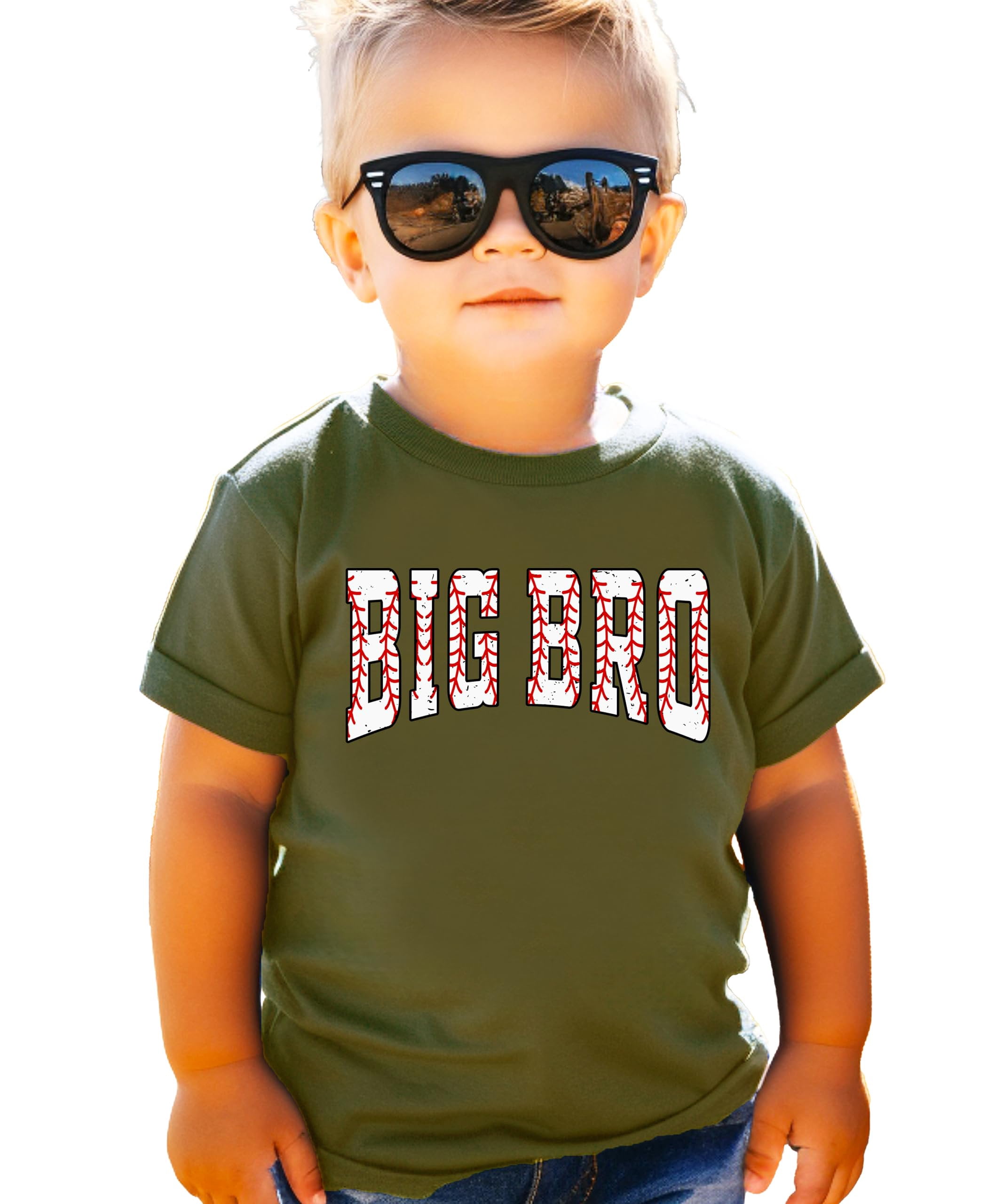 Big Bro Baseball Shirt Toddler and Kids Sibling Announcement Graphic ...