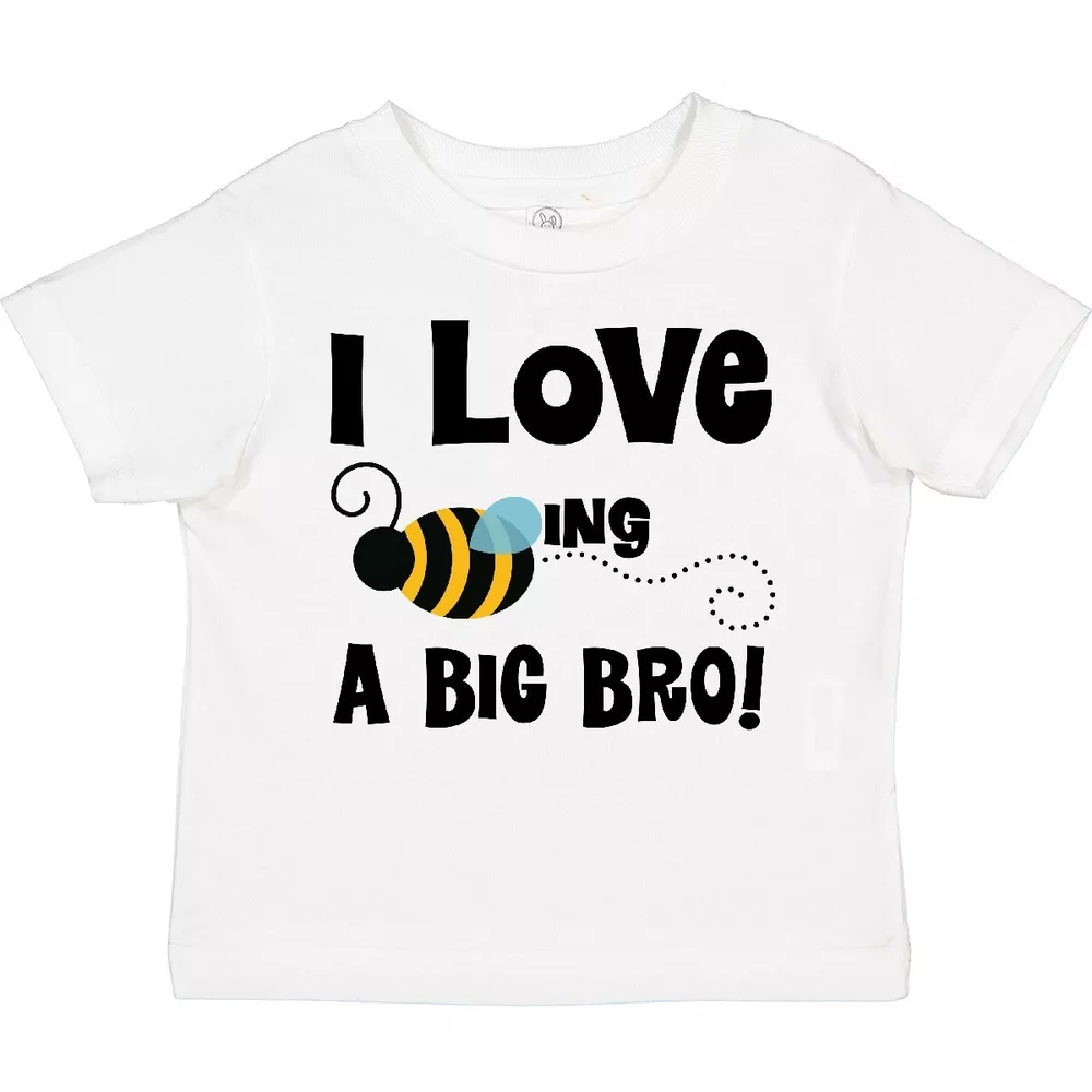 Big Bro Boys Brother Announcement Bee Toddler T-Shirt Honey New Child Baby Clothing, Cute Baby ...