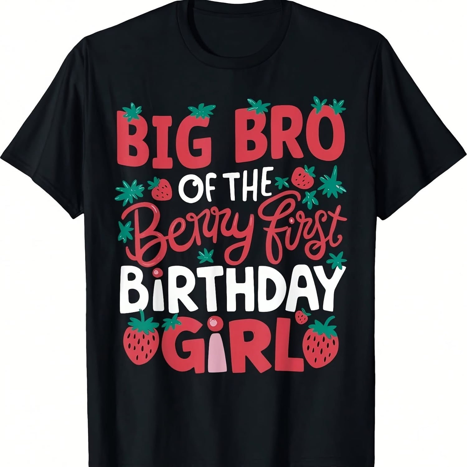 Big Bro Of The Berry First Birthday Gi Strawberry Brother T-S1Hirt ...