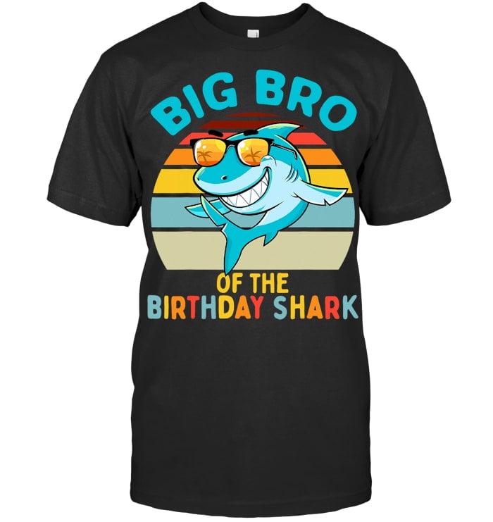 Big Bro Of The Shark Birthday Brother Matching Family Shark T Shirt ...