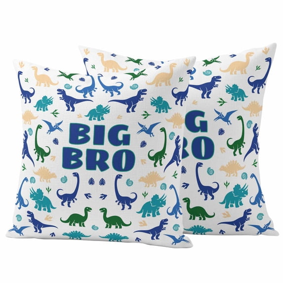 Big Bro Outdoor Pillow Covers Set of 2 Cartoon Green Blue Yellow ...