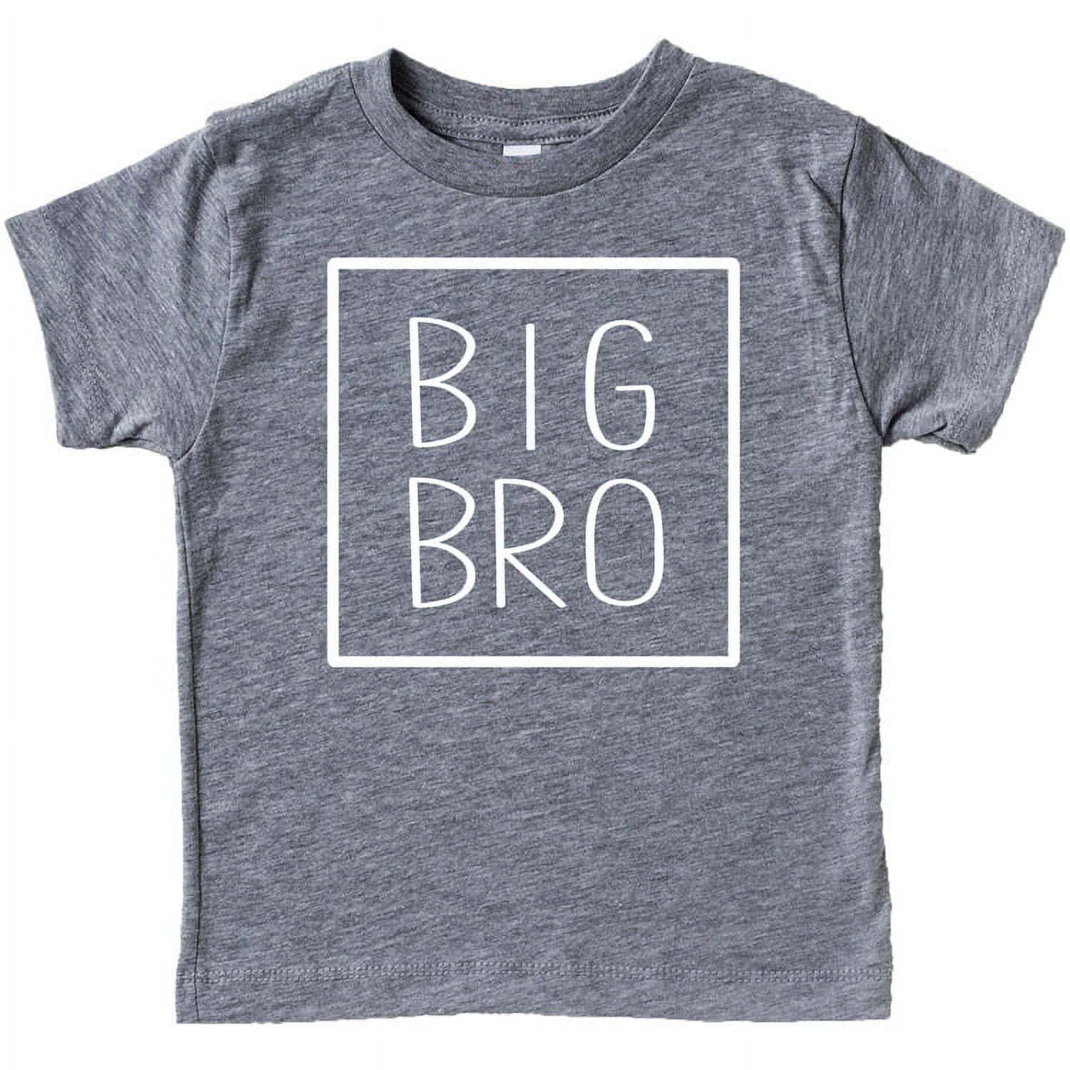 Big Bro Square Sibling Reveal Announcement Shirt for Boys Big Brother ...
