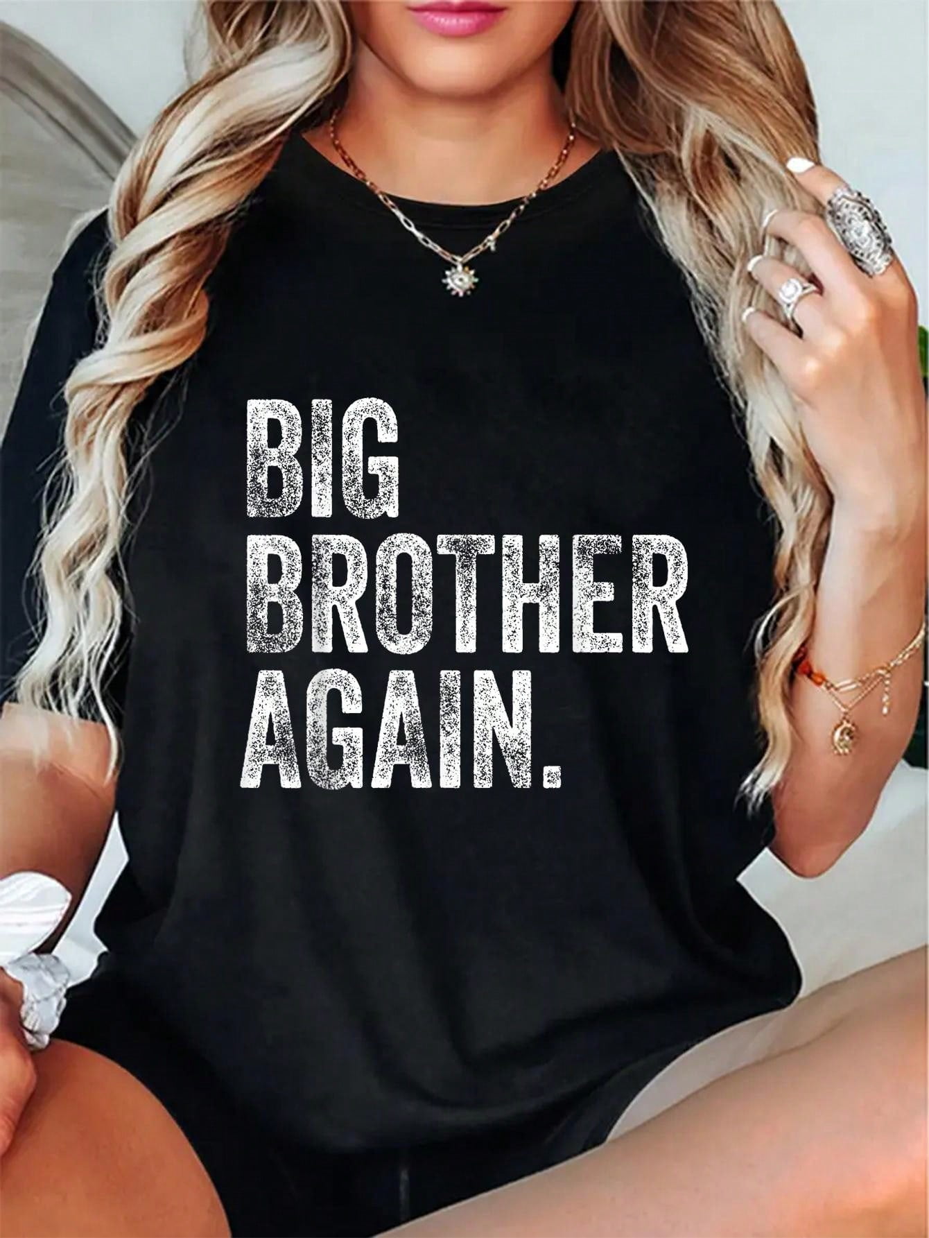 Big Brother Again Bro Promoted To Big Bro Matching Siblings T-Shirt ...
