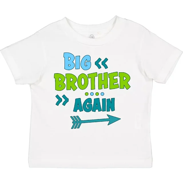 Big Brother Again With Arrow Toddler T-Shirt Family Bro Sibling Gift Baby Clothing, Cute Baby ...