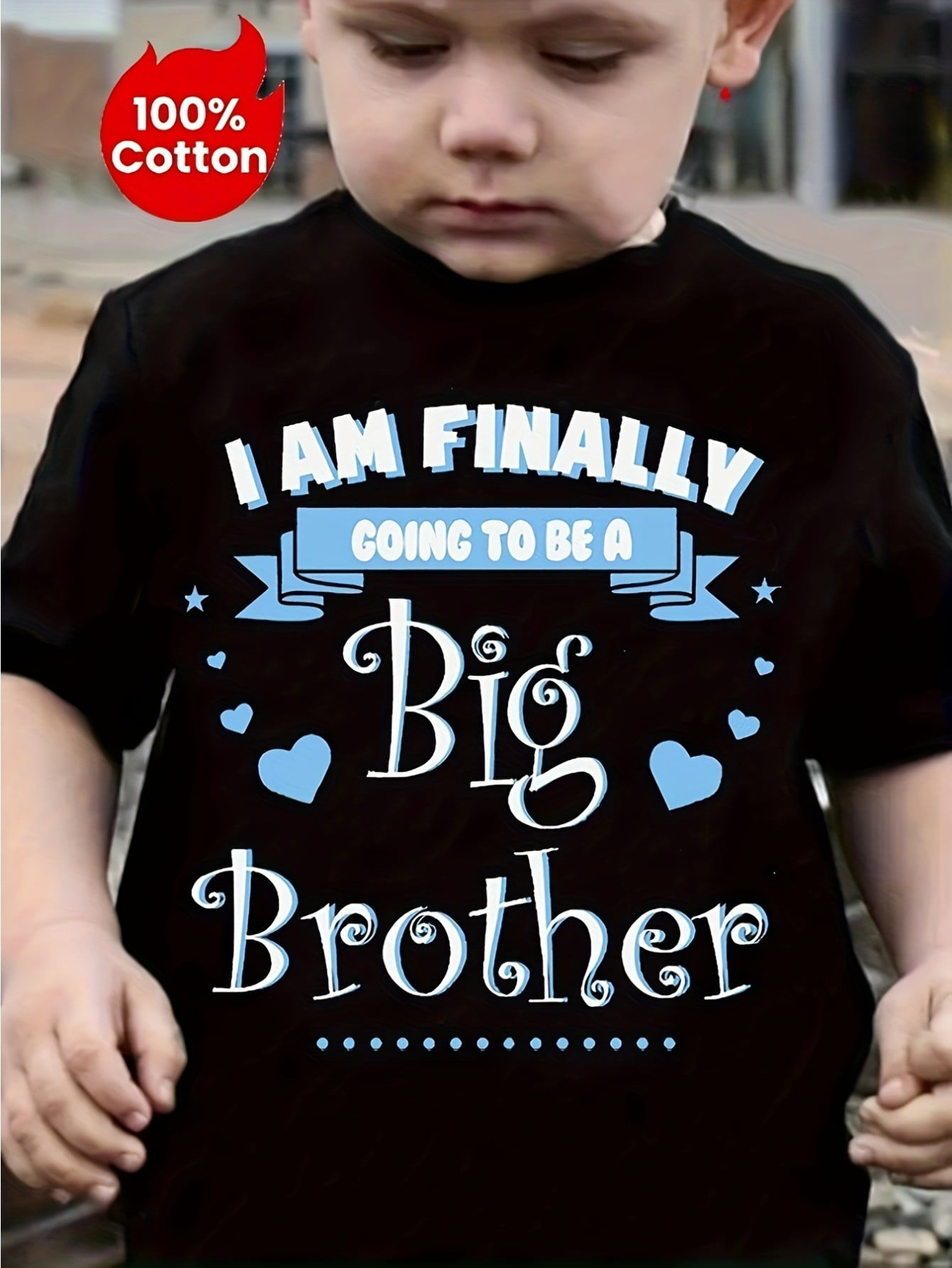 Big Brother" Cotton Tee for Boys - Casual & Cute Round Neck Short ...