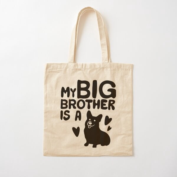 Big Brother Dog Canvas Tote Bags, Reusable Shopping Bag - Walmart.com