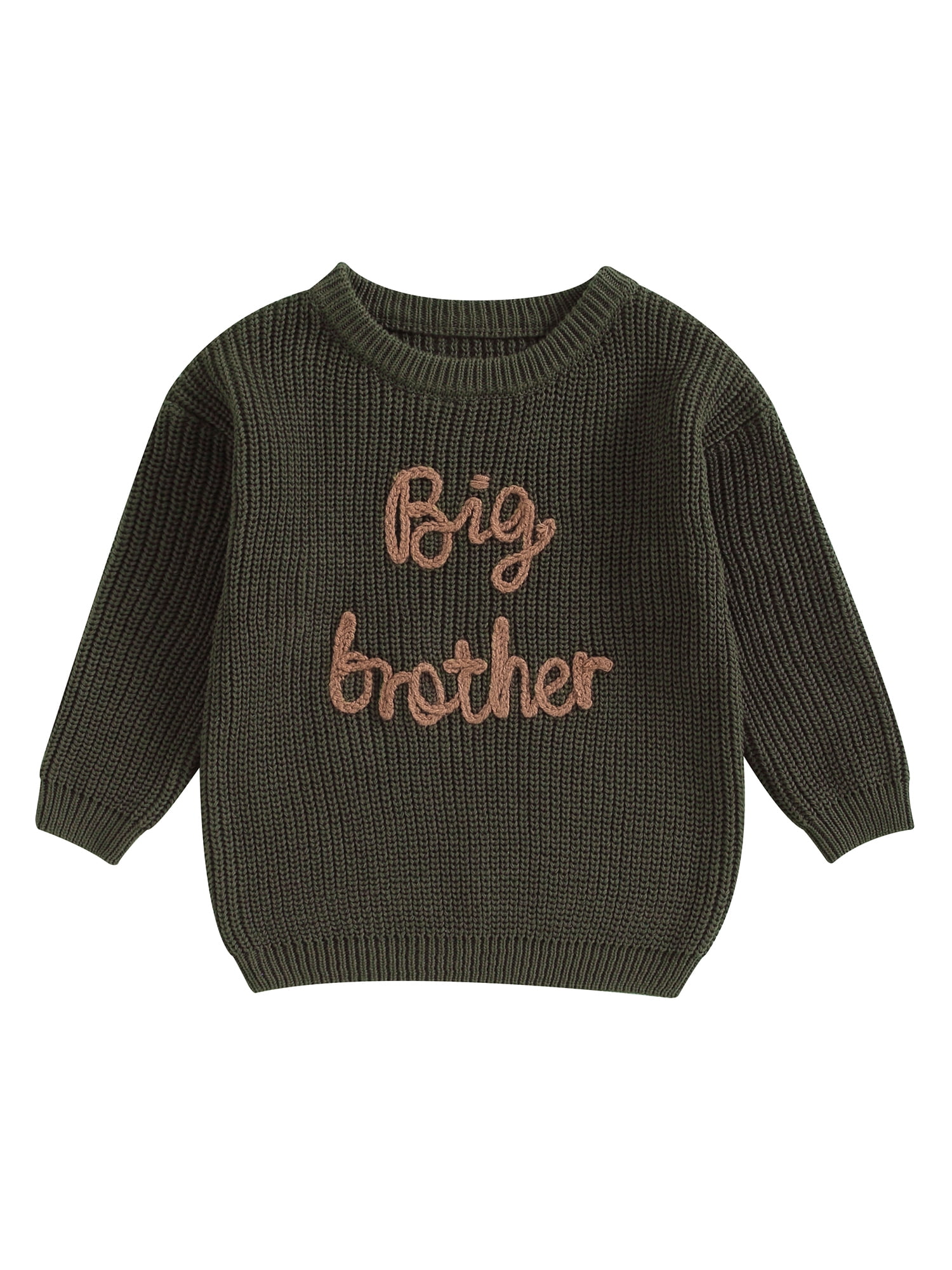 Big Brother Little Brother Matching Outfits Letter Embroidery Knit ...