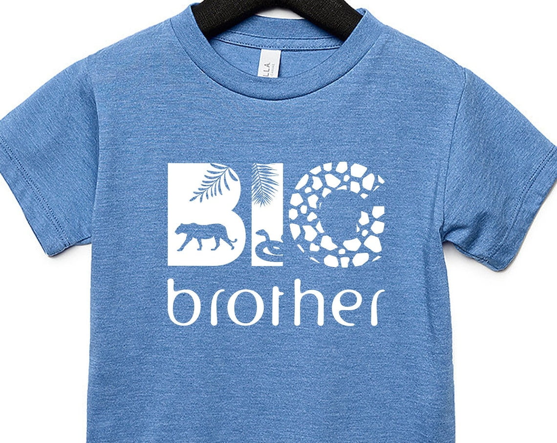 Big Brother Little Brother Shirts, Jungle Theme Big Little Brother Kids ...