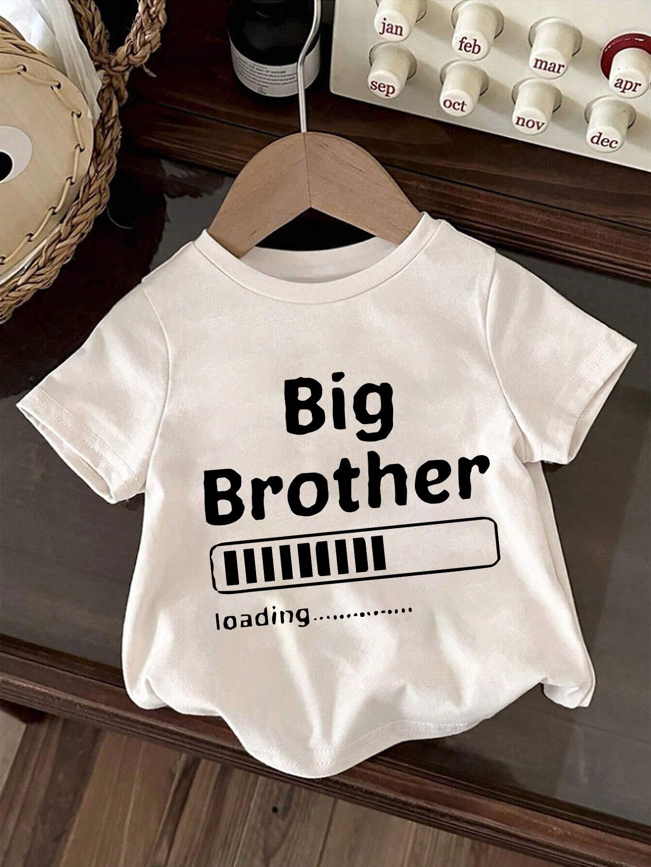 Big Brother Loading Graphic T-Shirt for Kids – Soft, Comfortable Summer ...