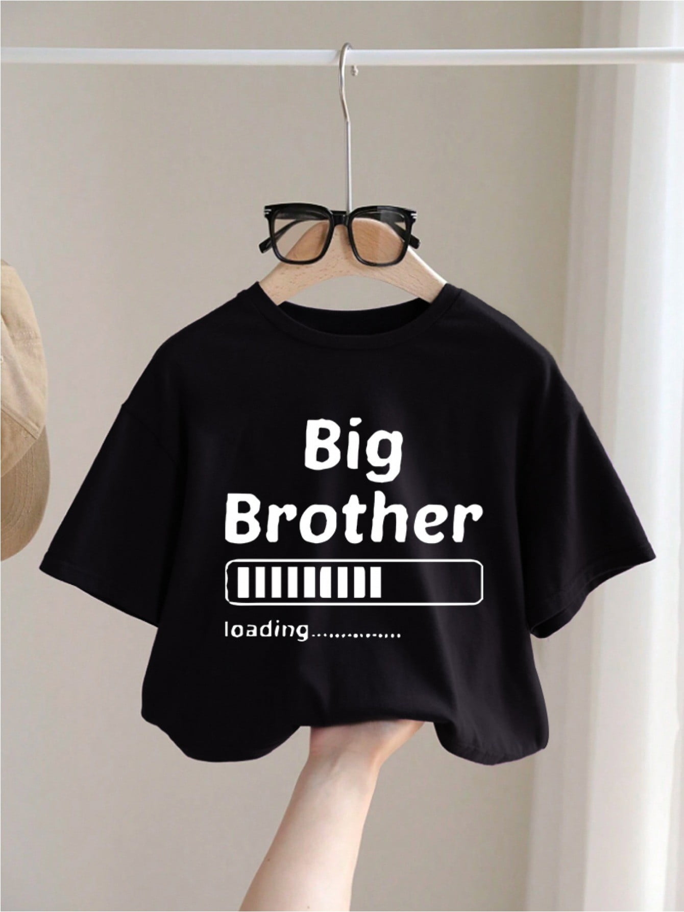 Big Brother Loading Graphic T-Shirt for Kids – Soft, Comfortable Summer ...