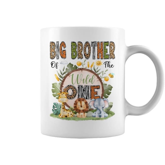 Big Brother Of The Wild One 1St Birthday Boy Safari Jungle Coffee Mugs ...