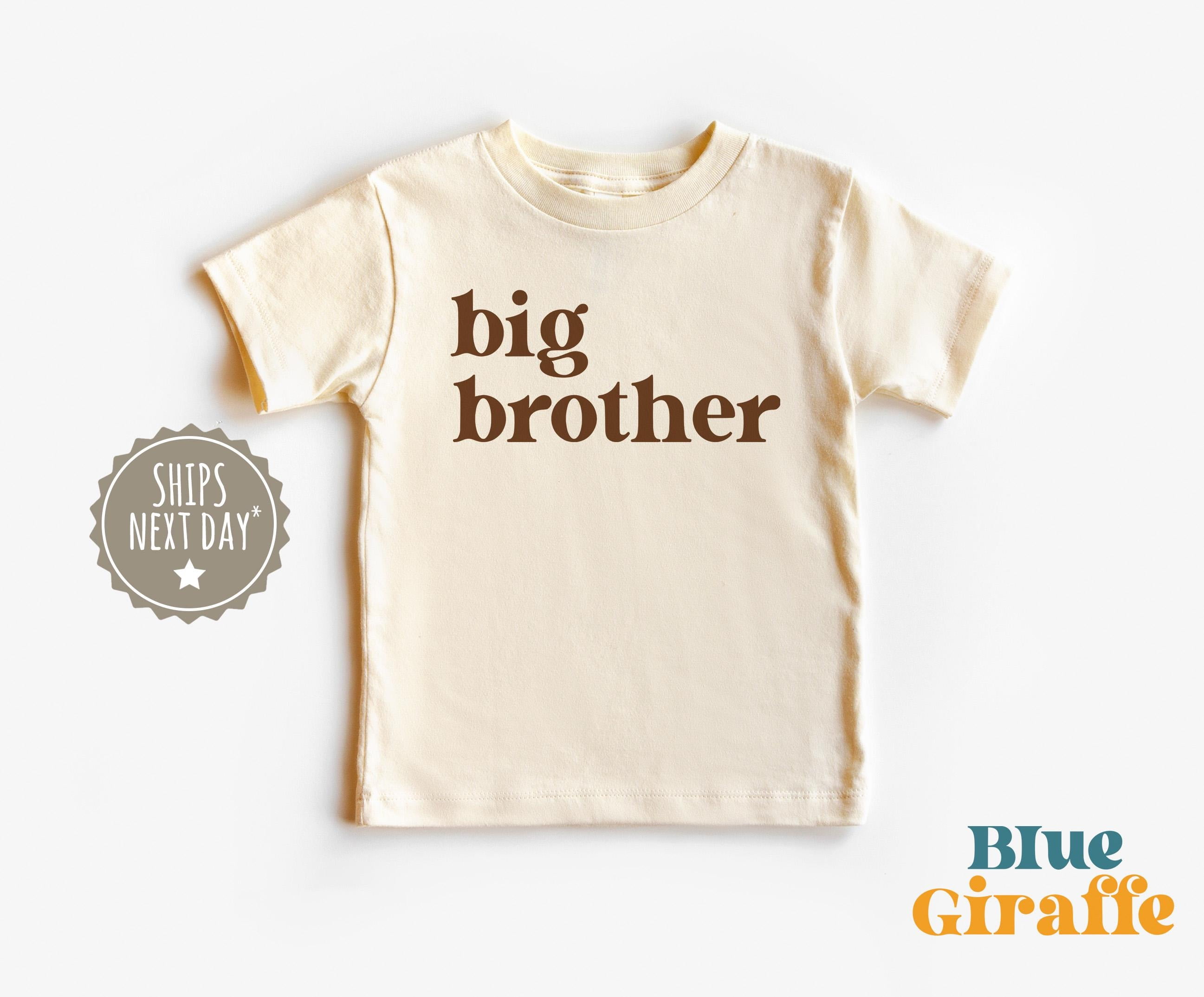 Big Brother Retro Toddler Shirt - Cute Big Bro Kids Shirt - Big Brother ...
