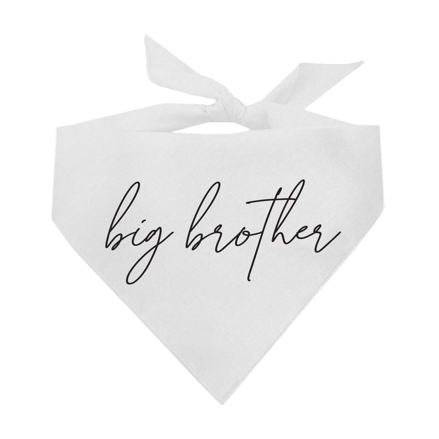 Tees & Tails Big Brother Script Triangle Dog Bandana, Pet Scarf, 100% ...