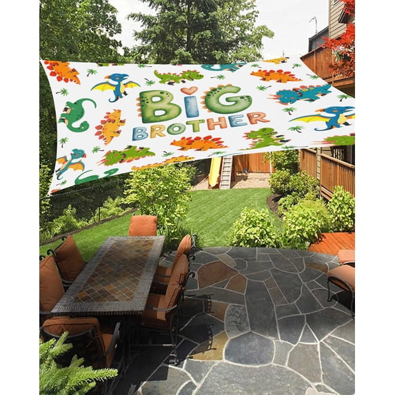 Big Brother Sun Shade Sail 12'X16' Cartoon Pink Yellow Green Blue ...