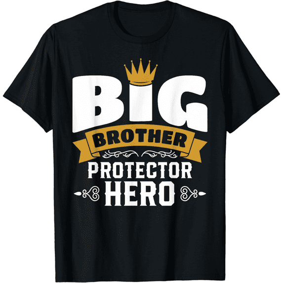 Big Brother T-Shirt Toddler Boys Cute Print Cotton Tees Little Kids ...