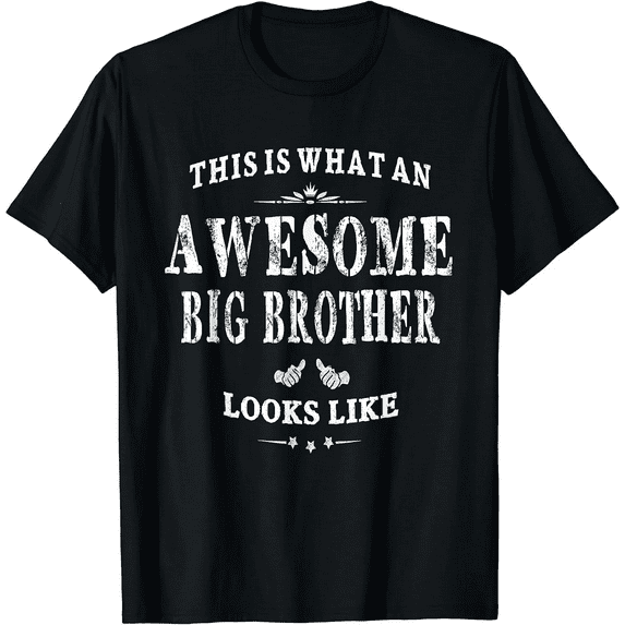 Big Brother T-Shirt Toddler Boys Cute Print Cotton Tees Little Kids ...